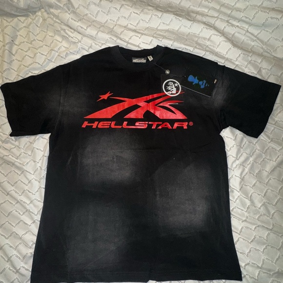 Hellstar | Shirts | Hellstar Black Tshirt With Red Logo | Poshmark
